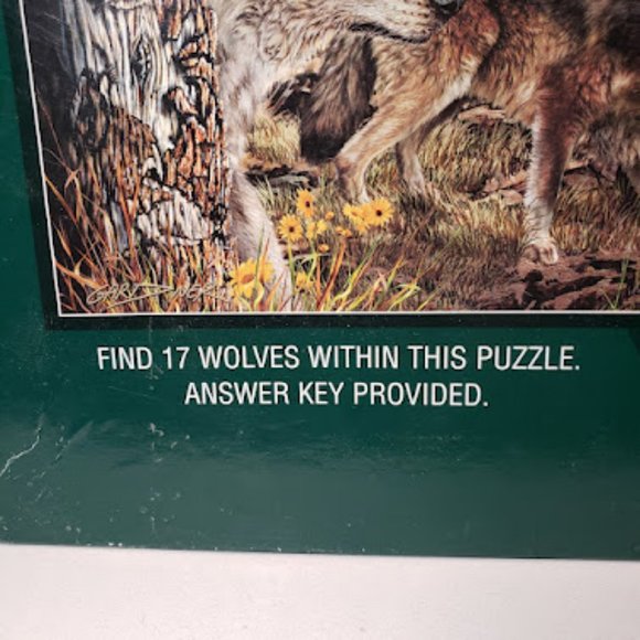 Games | Vintage 100 Piece Wolves At Dawn Jigsaw Puzzle Steven Michael ...